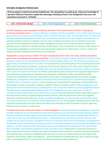 AQA GCSE PE (1-9) Long or Extended Answer Questions Pack | Teaching ...