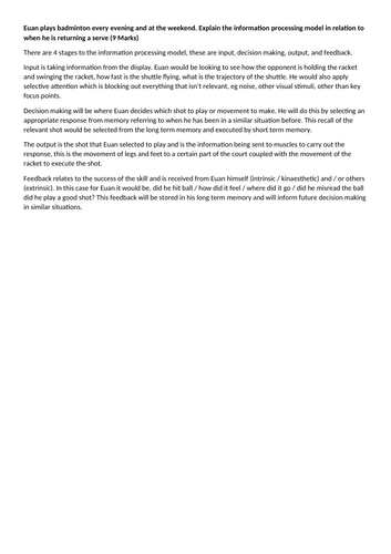 AQA GCSE PE (1-9) Long or Extended Answer Questions Pack | Teaching ...