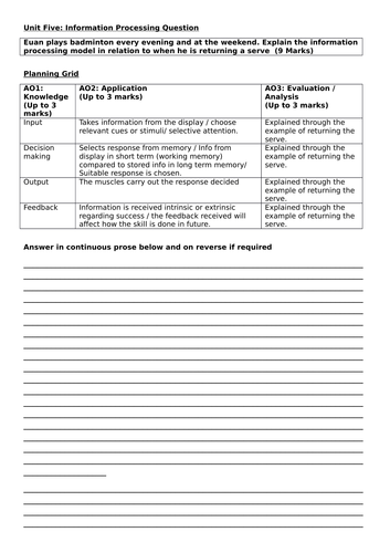 AQA GCSE PE (1-9) Long or Extended Answer Questions Pack | Teaching ...