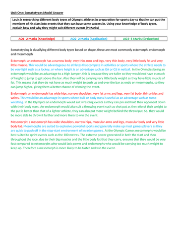 AQA GCSE PE (1-9) Long or Extended Answer Questions Pack | Teaching ...