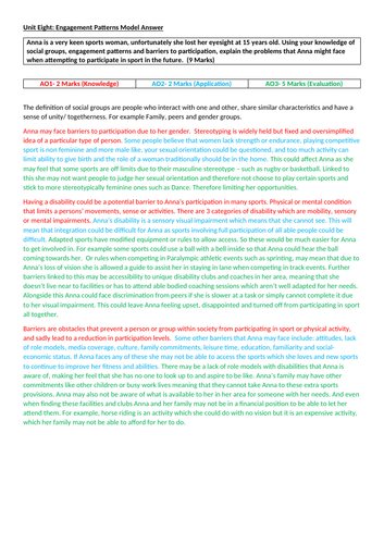 AQA GCSE PE (1-9) Long or Extended Answer Questions Pack | Teaching ...
