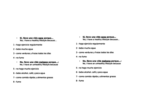 Spanish - me duele/duelen + body parts and health advice | Teaching ...