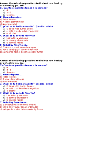 Spanish - me duele/duelen + body parts and health advice | Teaching ...