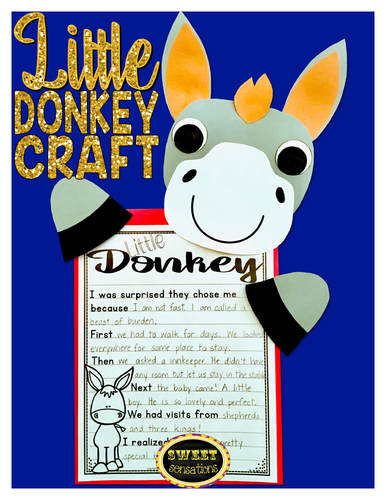 Little Donkey Christmas Craft | Teaching Resources