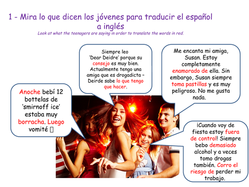 Spanish NEW GCSE - MA - Extra, healthy living - drugs/smoking/active ...