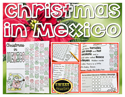 Christmas in Mexico Poinsettia craft and activities | Teaching Resources