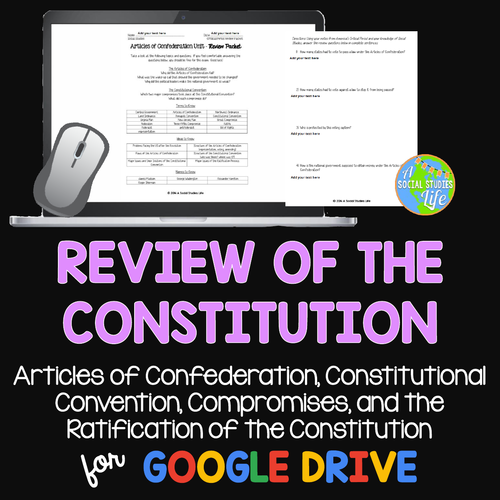 Articles of Confederation Review Packet | Teaching Resources