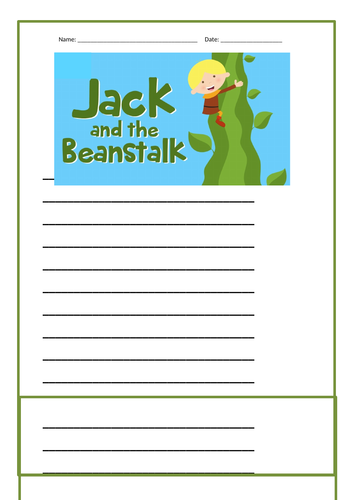 Jack and the Beanstalk - BIG WRITE! | Teaching Resources