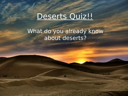 AQA AS Level Geography: Hot Desert Environments - Lesson 1: Where are ...