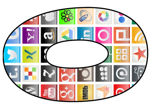 IT ICT ICON THEMED LETTERING - COMPUTERS COMPUTING DISPLAY INTERNET ...