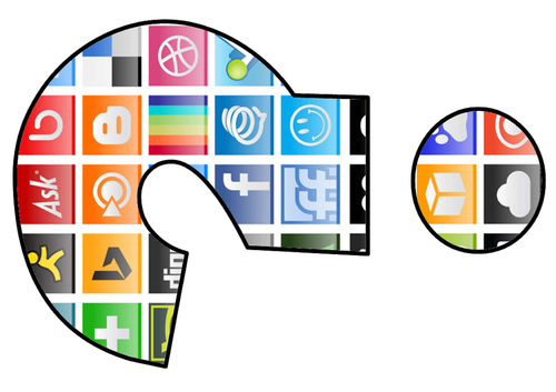 IT ICT ICON THEMED LETTERING - COMPUTERS COMPUTING DISPLAY INTERNET ...