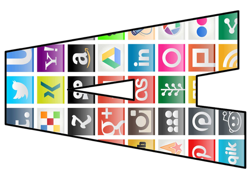 IT ICT ICON THEMED LETTERING - COMPUTERS COMPUTING DISPLAY INTERNET ...