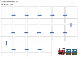 Train Ride Story Map Key Words Worksheets | Teaching Resources