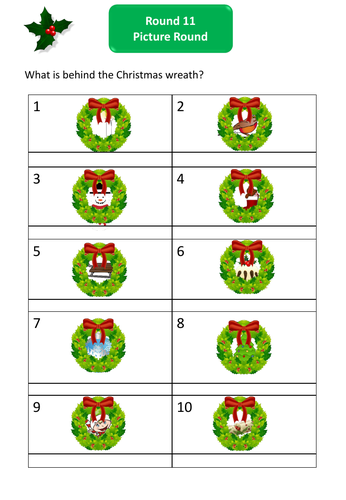 Christmas Quiz - Pub Style | Teaching Resources