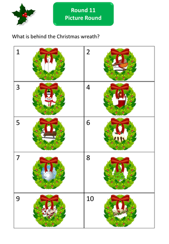 Christmas Quiz - Pub Style | Teaching Resources