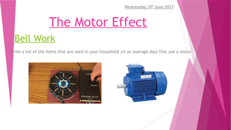 GCSE Physics Motor Effect (AQA) Full lesson inlcuding exam questions ...
