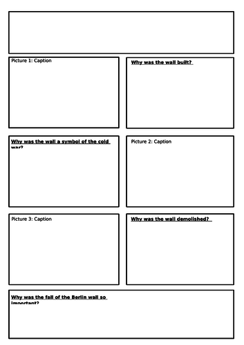 KS3 KS4 History lesson: Berlin Wall. | Teaching Resources