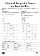 Recognise and use square numbers and cube numbers year 5 | Teaching ...