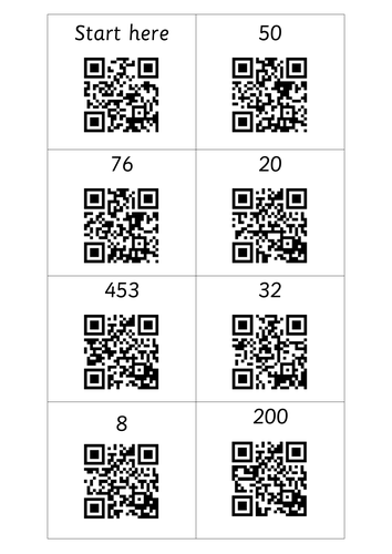 Year 3 Maths Warm Up - QR Code Scavenger Hunt 2 | Teaching Resources