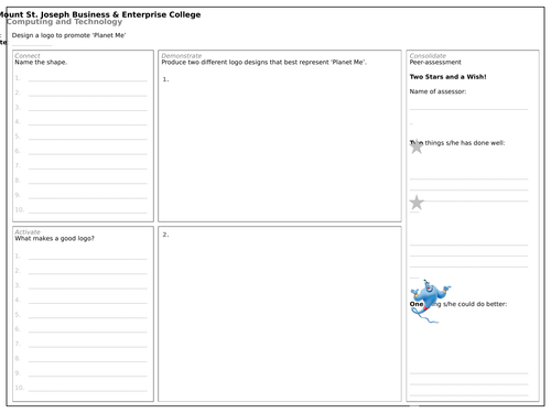 Year 7 Baseline - Logo Design/cover lesson | Teaching Resources