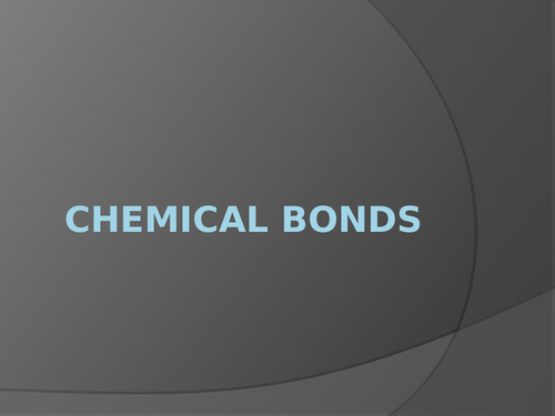 Chemical Bonds Classroom Bundle (27 Slides + 5 Worksheets) | Teaching ...