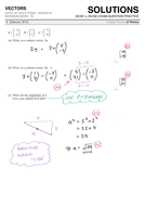 GCSE 9-1 Exam Question Practice (Vectors) | Teaching Resources