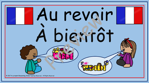 French Days of the week Lesson and Resources | Teaching Resources