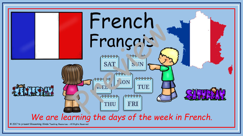 French Days of the week Lesson and Resources | Teaching Resources