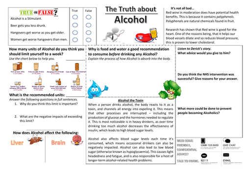 PHSE Alcohol x 2 Lessons | Teaching Resources