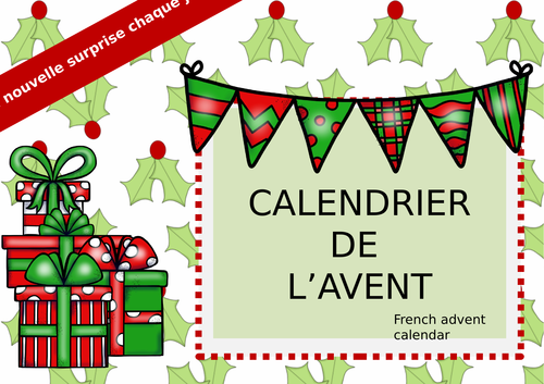 French advent calendar (Calendrier de l'avent) - A French surprise ...