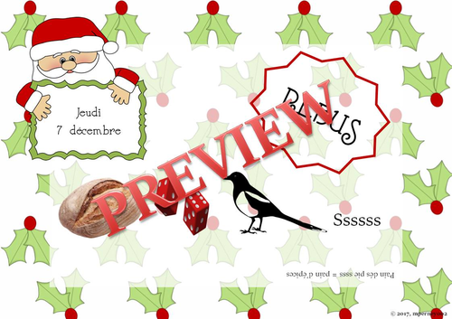 French advent calendar (Calendrier de l'avent) - A French surprise ...