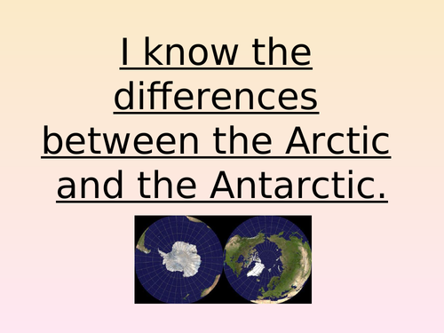 I know the differences between the Arctic and the Antarctic | Teaching ...