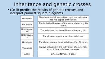 AQA Trilogy (new GCSE) Genetics and inherited disorders | Teaching ...