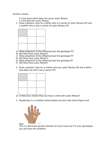 Aqa Trilogy New Gcse Genetics And Inherited Disorders Teaching Resources