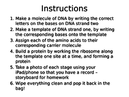 AQA GCSE Protein Synthesis | Teaching Resources