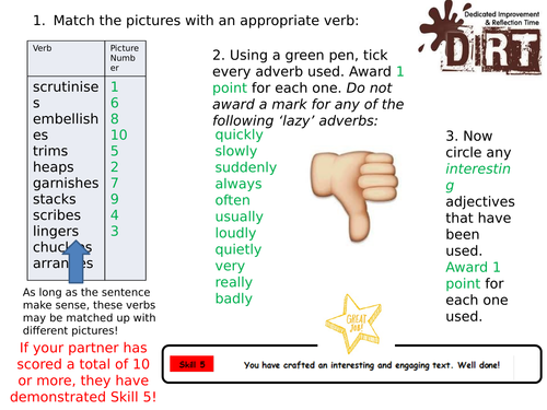 CHRISTMAS THEMED DESCRIPTIVE WRITING TASKS 4 LESSONS 3 HOMEWORKS & DIRT ...