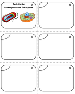 Prokaryotic and Eukaryotic Cells Task Cards | Teaching Resources