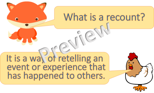 Features of a Recount Display KS2 | Teaching Resources