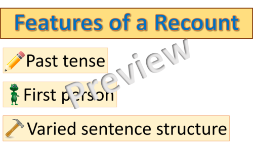 Features of a Recount Display KS2 | Teaching Resources