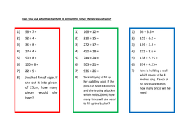 7 Differentiated Worksheets on Multiplication and Division | Teaching ...