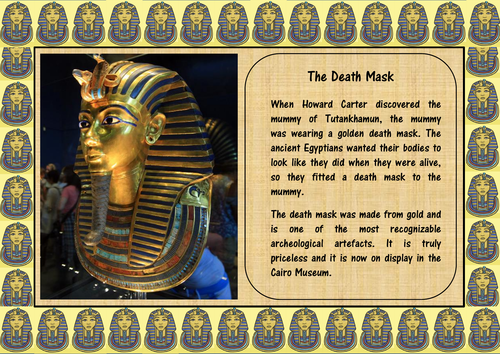 Howard Carter Tutankhamen Information Poster Display Set | Teaching ...