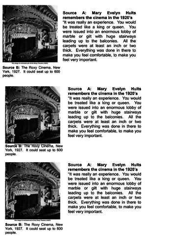 The era of the silent movie and cinema. 1920s America. | Teaching Resources