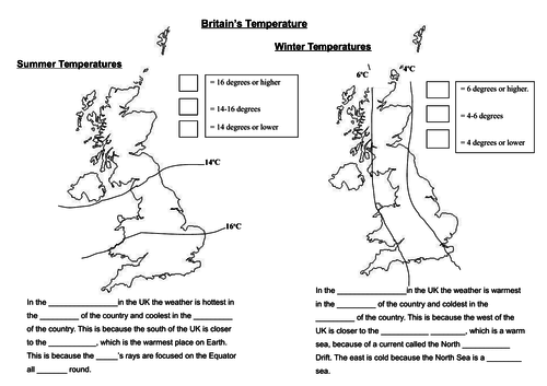KS3 weather - L6 - Britain's weather - fully resourced | Teaching Resources