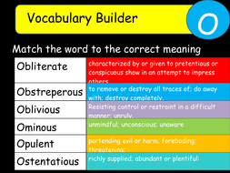 Vocabulary Builder Lesson Starters | Teaching Resources