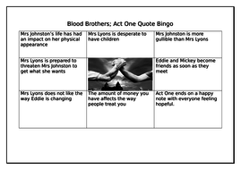 Blood Brothers - Willy Russell Resources by Katcustard | Teaching Resources