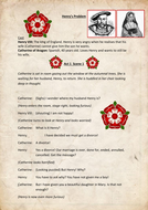 Tudor Play-script Comprehension Catherine of Aragon and Henry VIII ...