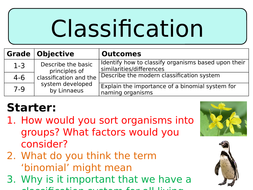 NEW AQA GCSE Trilogy (2016) Biology – Classification by SWiftScience ...