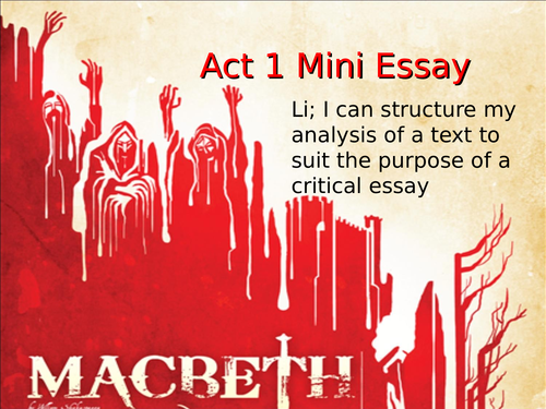 Macbeth - William Shakespeare Resources | Teaching Resources