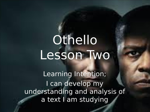 Othello - William Shakespeare Resources | Teaching Resources