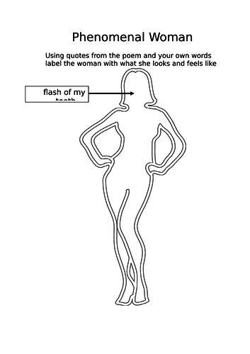 Phenomenal Woman - Maya Angelou Lesson | Teaching Resources